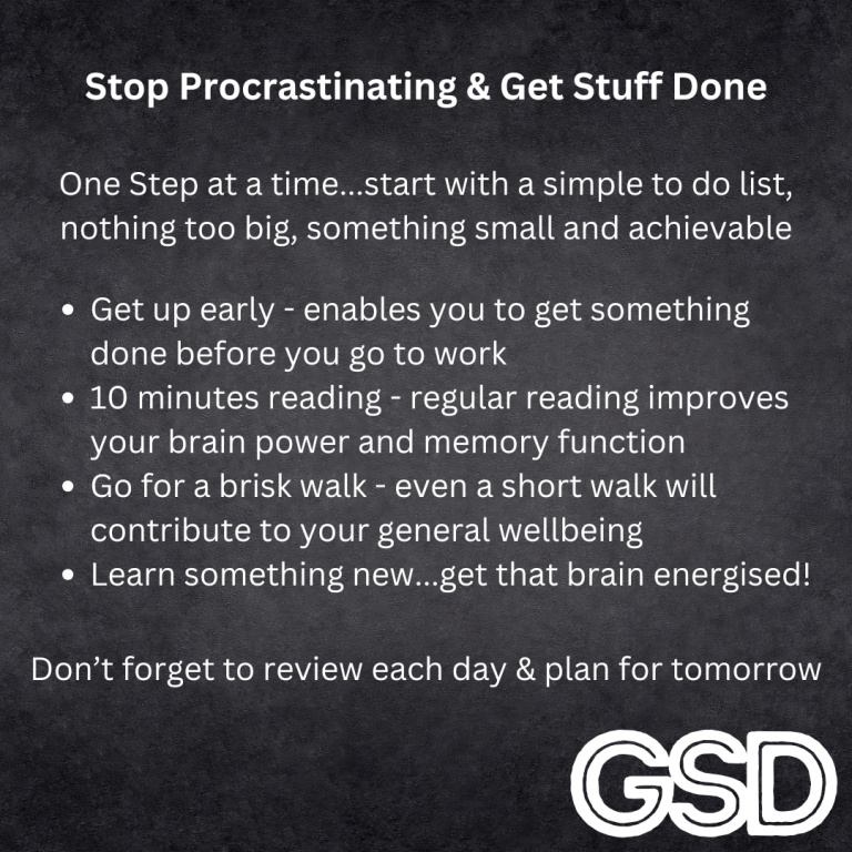 Stop Procrastinating and Get Stuff Done! – GET STUFF DONE